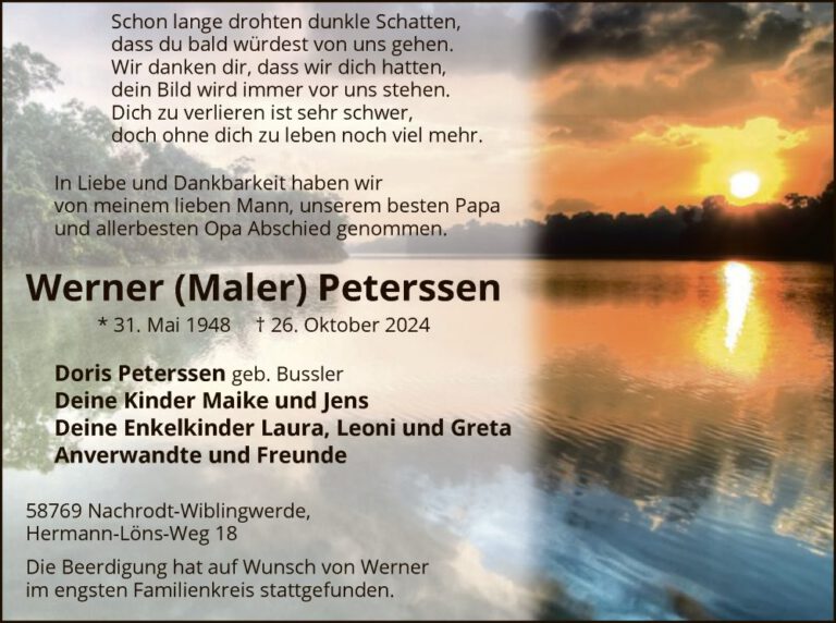Anzeigen – Kruse Bestattungen